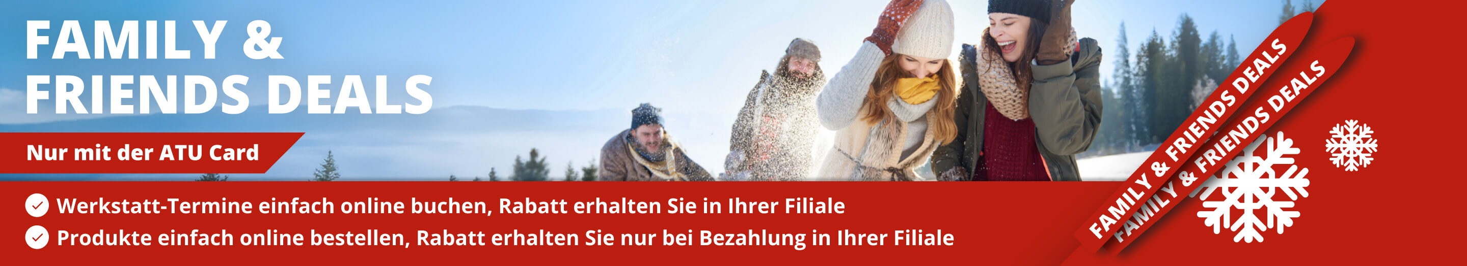 ATU Card Besitzer erhalten jetzt Familiy & Friends Deals - ATU