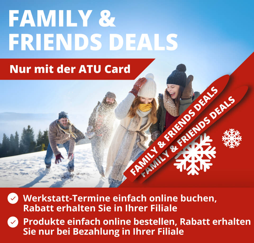 ATU Card Besitzer erhalten jetzt Familiy & Friends Deals - ATU