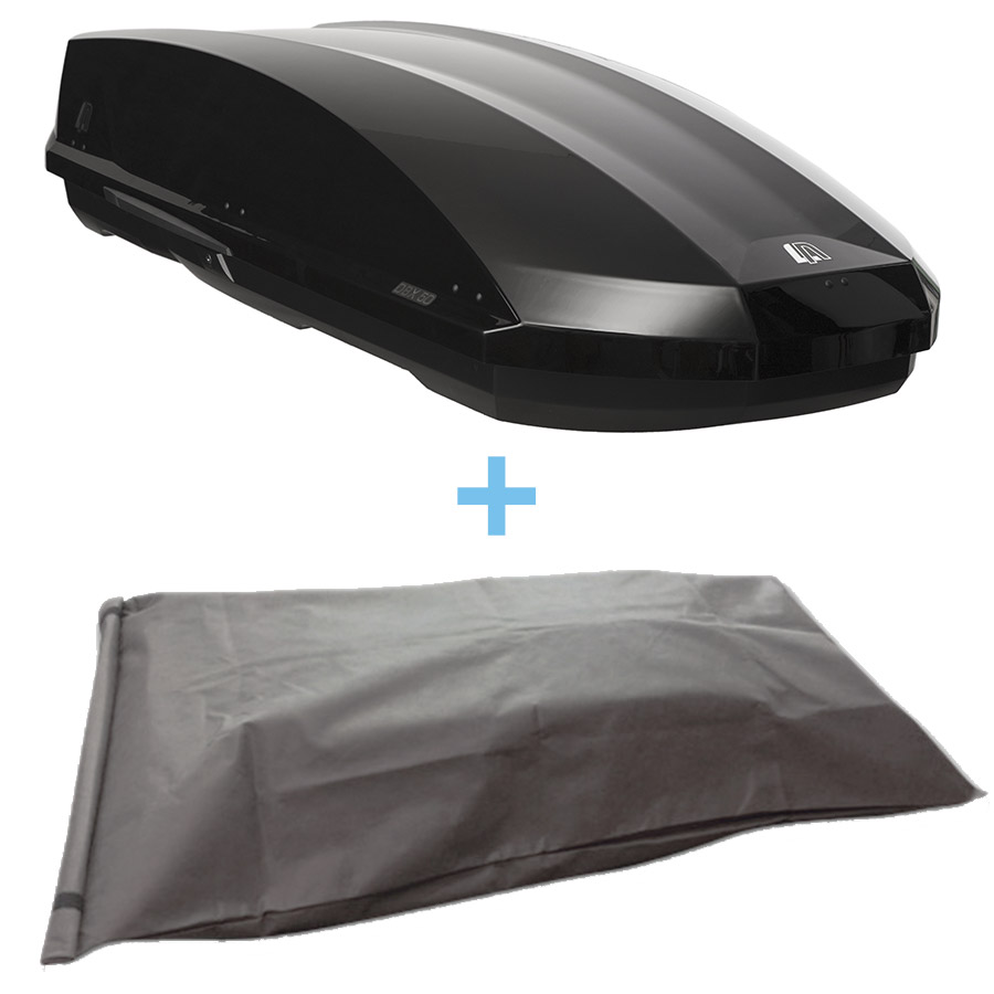 Lanco Dachbox DBX50, schwarz glänzend inklusive Schutztasche - ATU