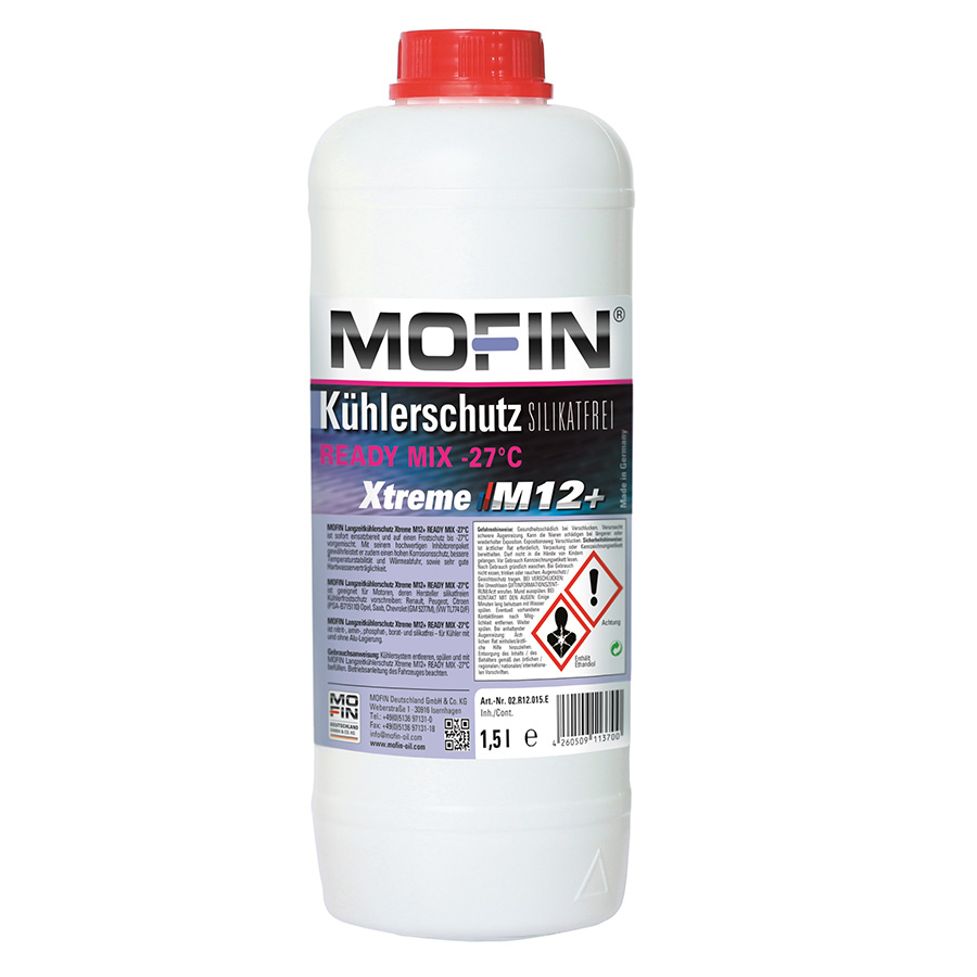 MOFIN Langzeitkühlerschutz Xtreme M12 + READY MIX -27°C, 1,5 l - ATU