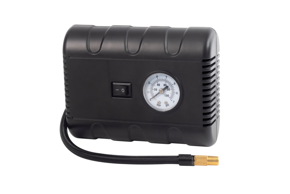 Mini-Kompressor mit Nadel-Manometer 12V, 7 bar, 10L - ATU