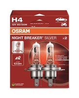 Osram Night Breaker Silver +100 % H4, 2 Stück - ATU