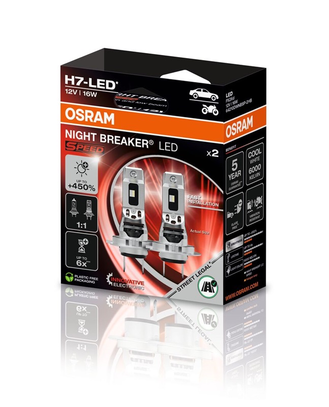 Osram Night Breaker LED Speed 450 H7, 2 Stück - ATU