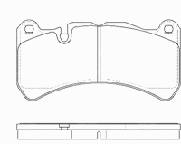 Scheibenbremsbelag Vorderachse, 1 Stück - ATU