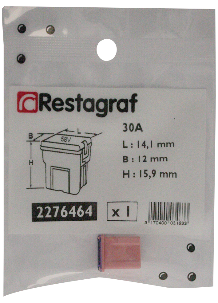 Restagraf 30 A Niedrigprofil J-CASE Blocksicherung - ATU