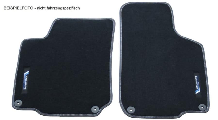 SCHÖNEK Passform Autoteppich 2-teiliges Set "Exclusive" mit Stick, Auto ...