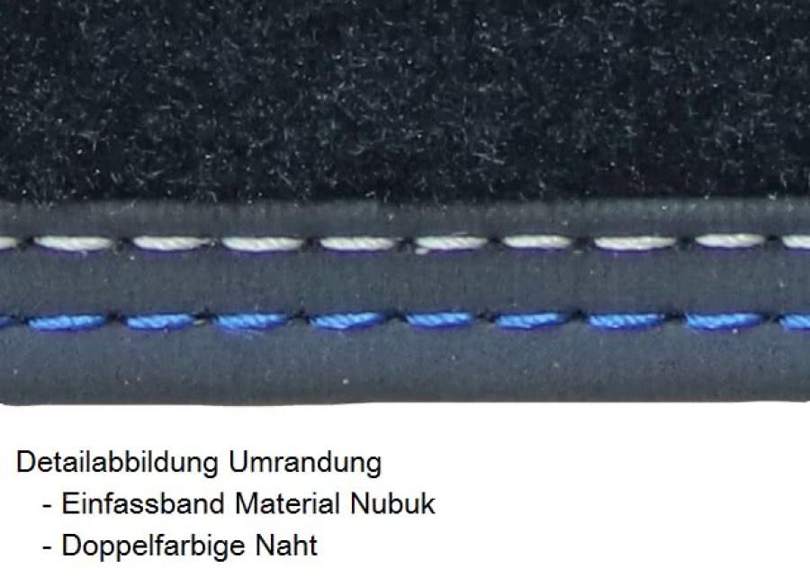 SCHÖNEK Passform Autoteppich 2-teiliges Set "Exclusive" mit Stick, Auto ...