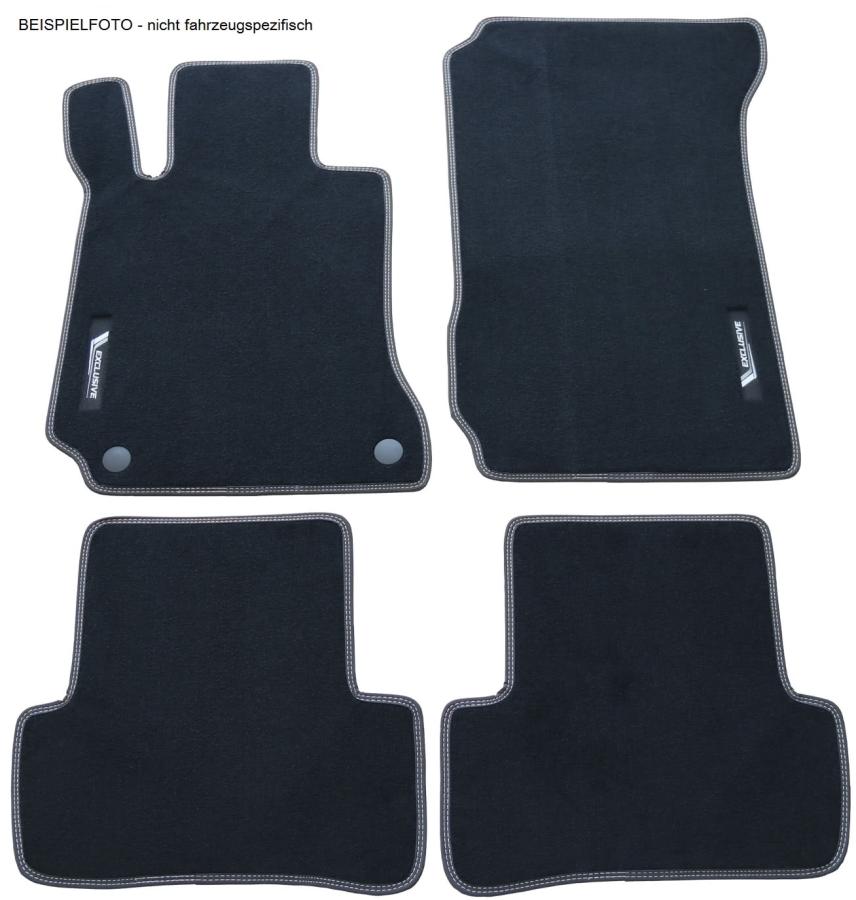 SCHÖNEK Passform Autoteppich 4-teiliges Set "Exclusive" mit Stick, Auto ...