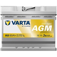 Varta Dynamic AGM A8 Autobatterie, 60 Ah, 680 A, 12 V - ATU